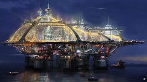 Starfield Concept Art Offshore Rig – Lords of Gaming