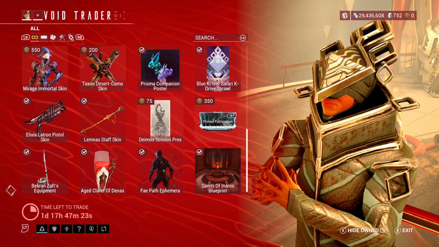 Warframe Baro Ki'Teer Inventory 6/30/2023 - Lords of Gaming