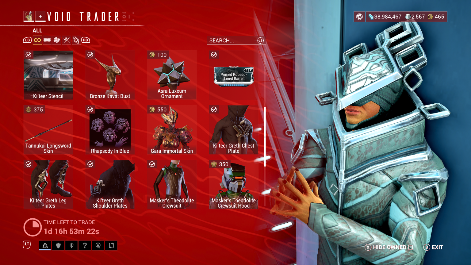 Warframe Baro Ki'Teer Inventory 10/6/2023 - Lords of Gaming