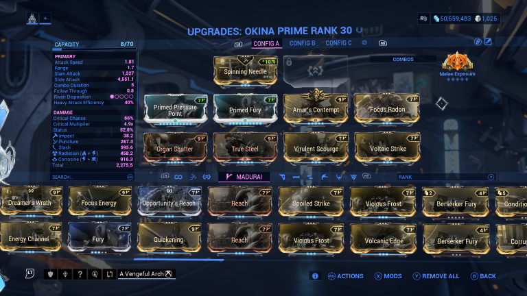 Warframe: Okina Prime Build and Impressions - Lords of Gaming