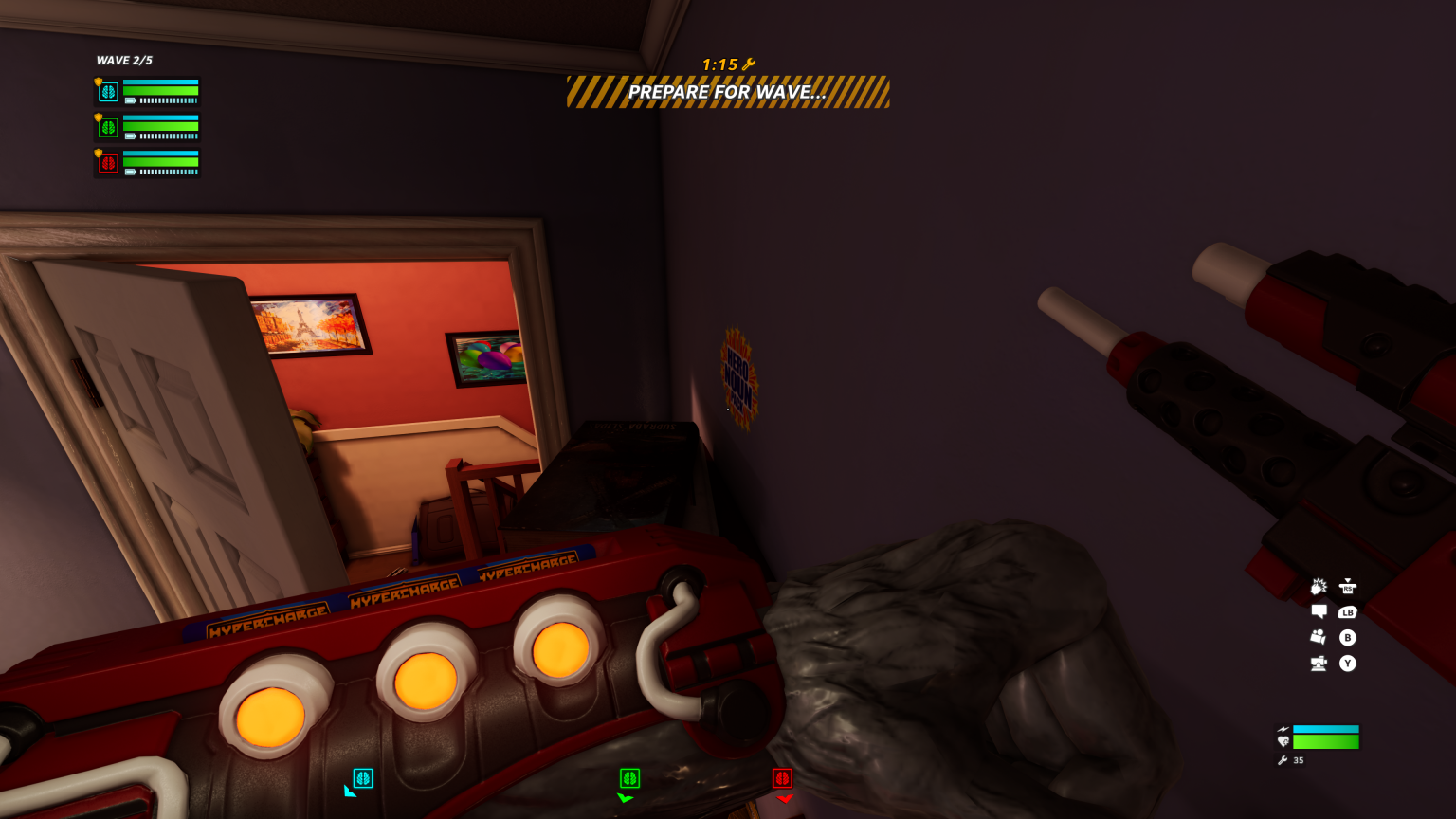 Hypercharge: Unboxed - Both Sticker Locations in Level 2 - Lords of Gaming