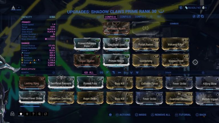 Warframe: Sevagoth Prime Build and Thoughts - Lords of Gaming