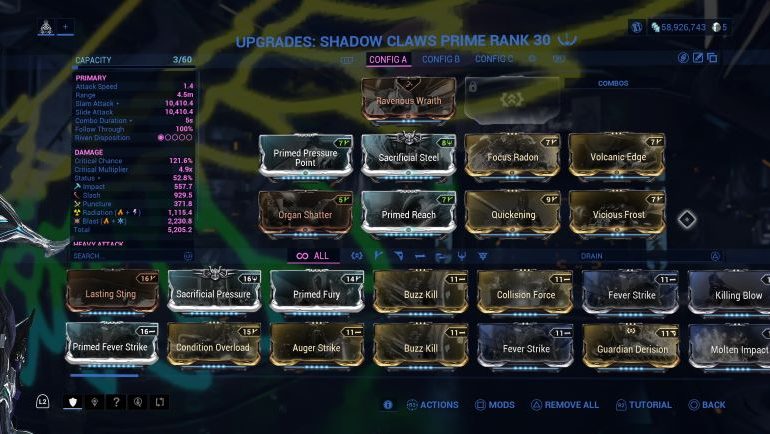 Warframe: Sevagoth Prime Build and Thoughts - Lords of Gaming