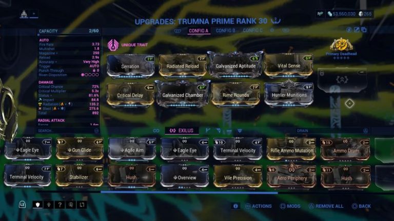 Warframe: Trumna Prime Build and Review - Lords of Gaming