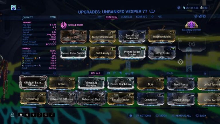 Warframe - Vesper 77 Build and Review - Lords of Gaming