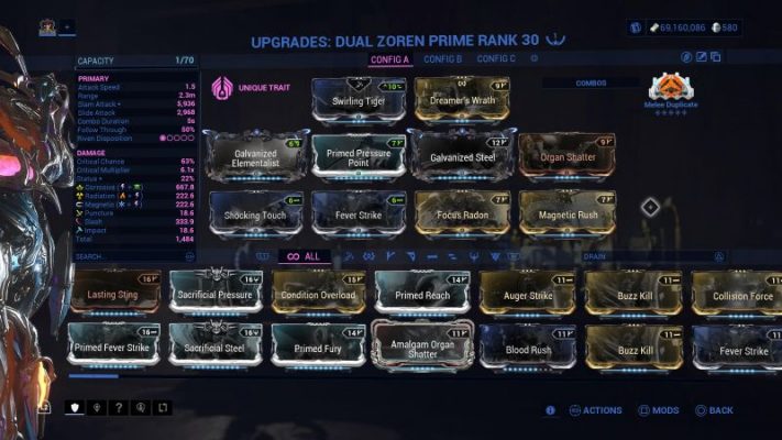 Warframe: Dual Zoren Prime Build and Review - Lords of Gaming