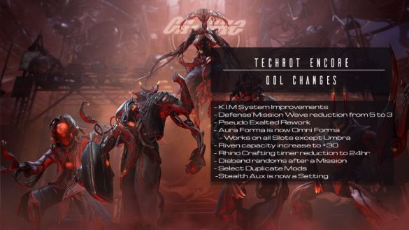 All Quality-of-Life Changes Coming to Techrot Encore in Warframe ...
