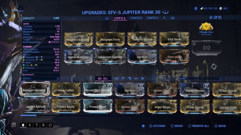 Warframe: EFV-5 Jupiter Build and Review - Lords of Gaming