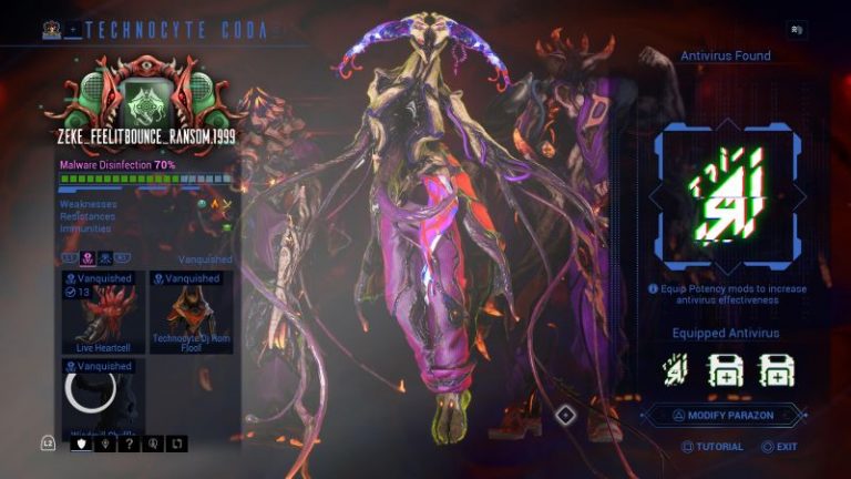 Warframe: 3 Best Potency Mods for the Technocyte Coda - Lords of Gaming