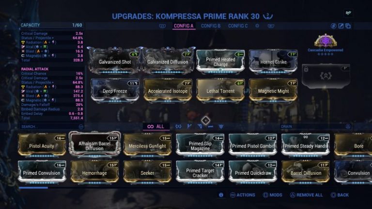 Warframe: Kompressa Prime Build and Review - Lords of Gaming