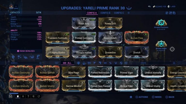Warframe: Yareli Prime Build and Review - Lords of Gaming