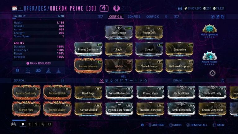 Warframe - Oberon Build and Post Rework Review - Lords of Gaming