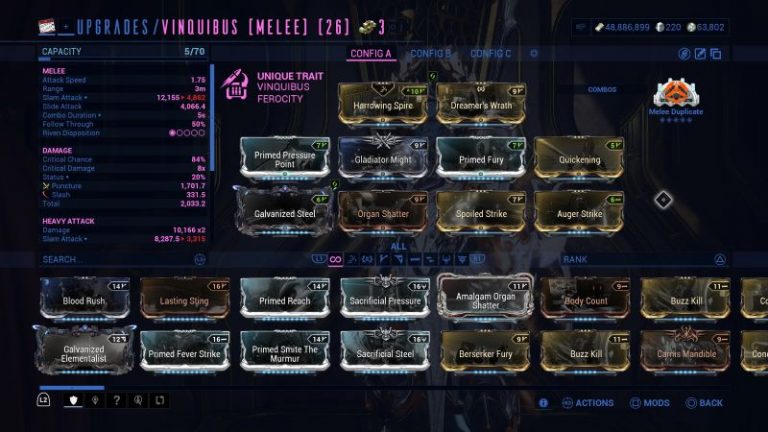 Warframe: Vinquibus Build and Review - Lords of Gaming